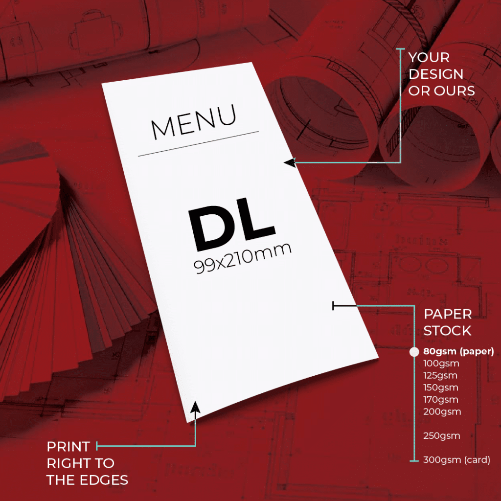 Takeaway Menus (DLE size) - Positive Signs
